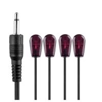 China IR Emitter Blaster Cable 3.5mm Mono Plug Dual Head Infrared Transmitter 10ft for sale