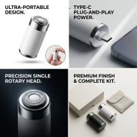 China Custom Mini Type-C Plug-in Electric Shaver ODM Solution Portable Battery-Free Low Power Razor for Phone Power Bank for sale