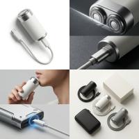 China Custom Cable Type-C Electric Shaver ODM Solution Battery-Free Portable Twin Rotary Razor Low Power Travel Kit for sale
