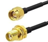 China LMR240 SMA Male-Female RF Coaxial Extension Cable 10M Anti-Interference Custom Length Outdoor for sale
