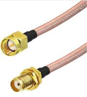 China LMR240 SMA Male-Female RF Coaxial Jumper Cable 1M Low Loss Custom Length Double Shielded for sale