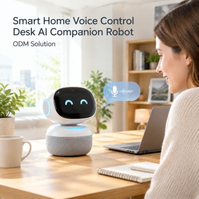 China Smart Home Voice Control Desk AI Companion Robot ODM solution for sale