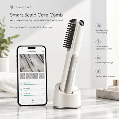 China Custom Smart Scalp Care Comb Product Development with Scalp Imaging Camera Module Integration for sale