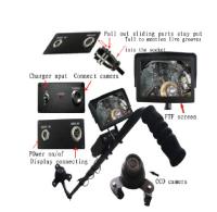 China TFT LCD Digital Car Inspection Mirror For Border , Checkpoint for sale