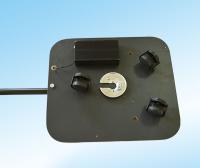 China 9 led light Vehicle Inspection Mirror with three wheel and 140cm Rod 30cm Convex mirror for sale
