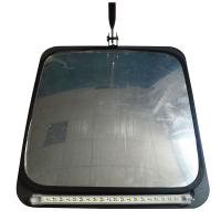 China Convex 30cm Diameter Vehicle Inspection Mirrors With Led White Light DC12V Battery for sale