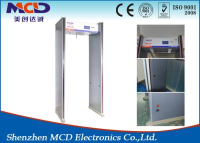China 6 Zone Door Portable Walk Through Metal Detector Gate For Security Inspection for sale