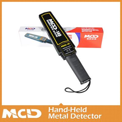 China Black Hand Held Metal Scanner / Portable Wand Metal Detector With Headphone Output for sale