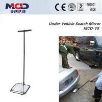 China 9 led light Vehicle Inspection Mirror with three wheel and 140cm Rod 30cm Convex mirror for sale
