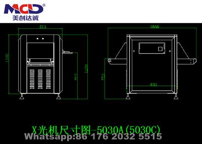 China Big Load Collapsible X Ray Inspection Machine MCD-5030C 38mm Steel Penetration for sale