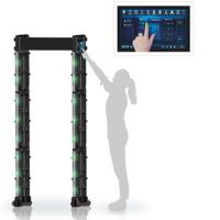China Portable Walk Through Metal Detector Self Diagnostic With Big Touch Screen for sale