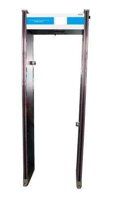 China Fast Pass Door Frame Metal Detector , Walk Through Temperature Scanner Voice Alarm for sale