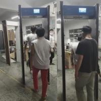 China Big Screen Door Frame Metal Detector Fast Pass Temperature Test 12 Months Warranty for sale