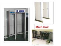 China Large Screen LCD Door Frame Metal Detector 10 zones Archway Weapon Scanner for sale