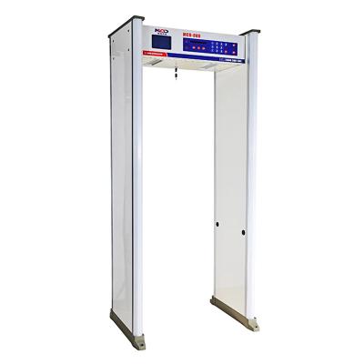 China LCD Monitor 8 Zones 0-99 Adjustable Walkthrough Metal Detector for sale