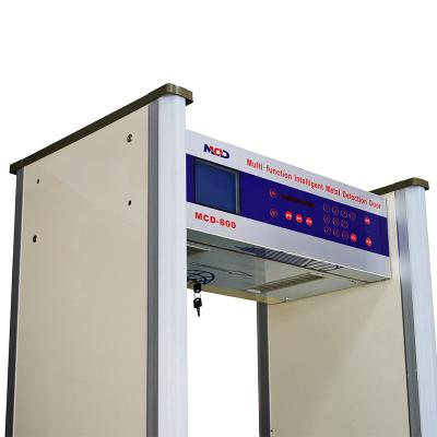 China Portable 10 Zone Walk Through Metal Detector With Remote Control for sale