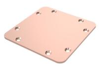 China Industrial Components Aluminium Copper Pipe Heat Sink Anodizing ROHS Certificated for sale