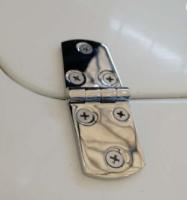 China Mirror Finish 316 Stainless Steel Strap Hinges ,CPSIA and CA65 Investment Casting Metal for sale