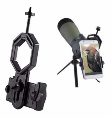 China Brushed Treatment Die Casting Parts ADC12 Aluminum Telescope Phone Adapter for sale