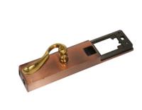 China Brushed Surface Treatment Die Casting Parts Die Cast Processed Padlock for sale