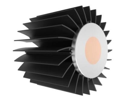 China 65W-75W Led Copper Phase Change Heat Sink OEM Size For Down Light for sale