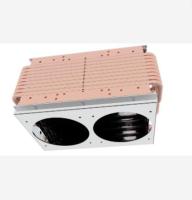 China Telecom Zipper Fin Brushed Copper Pipe Heat Sink 50g-1000g ROHS Certificated for sale