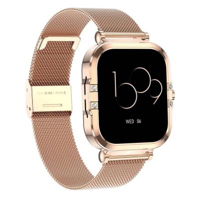 China Android 4.4 Square Smart Watch with NFC Rectangle Shape Breathing Training 1.3 Inch for sale
