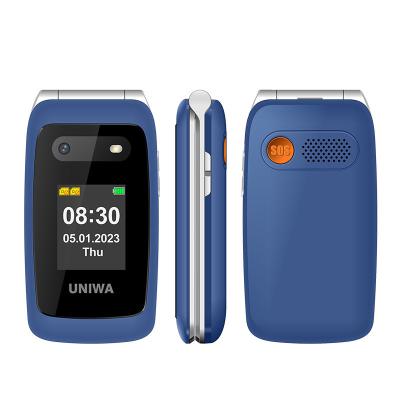 China UNIWA V202T 4G Flip Senior Phone with 1450mAh Battery and SOS Emergency Button - Lightweight 113g Design for sale
