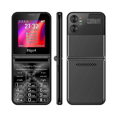 China UNIWA F265 2.55-Inch Flip Phone with 4 SIM Card Slots and 1400mAh Battery for 2G Network Connectivity for sale