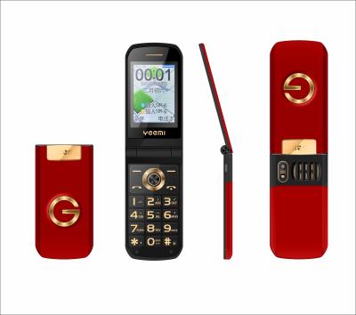 China YEEMI G9000 Flip Mobile Phone 2.6 Inch Dual SIM 1800mAh Senior Cell Phone with Large Keys and Flashlight for sale