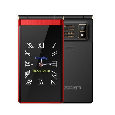 China Yeemi M1 GSM 2G 2.8 Inch Dual Screen Foldable Phone FM MP3 MP4 Micro USB for sale