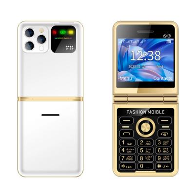 China P20 Four SIM Bluetooth LED Flashlight Feature Phone with 2.4-inch HD Screen and Foldable Ultra-Thin Design for sale