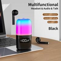 China 500mAh TWS Earphone Bluetooth 5.2 Speaker with Digital Display, 3W Power and 3-Day Usage Time for sale