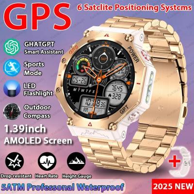 China 2025 ChatGPT AI assistant GPS Smart Watch 5ATM Waterproof Dual-band GNSS Compass  Sport for sale
