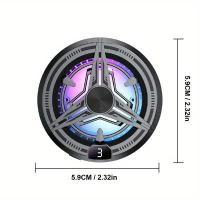 China Black Mobile Phone Cooler with Micro-USB Connector for Gaming - Battery-Free Cooling Fan for Extended Play Sessions for sale