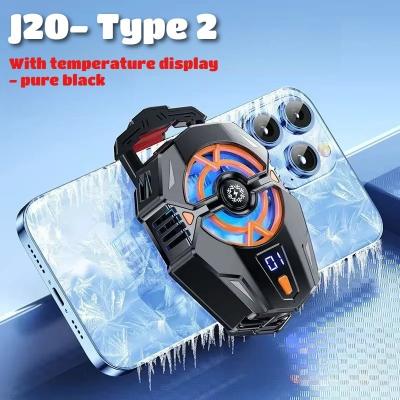China J20 Mobile Phone Cooler Fast Cooling 3 Speed Adjustable Semiconductor Cooler for Gaming on IOS Android for sale