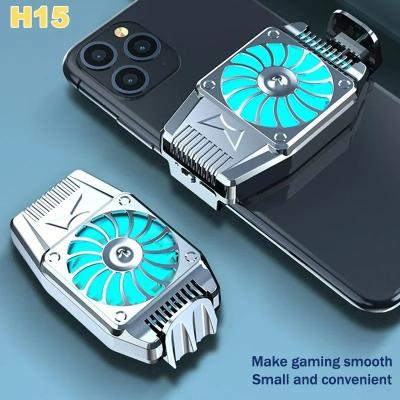 China H15 Mobile Phone Gaming Cooler with Retractable Buckle 5V 2A Built-in Battery for 4-6.7 inch Phones for sale