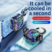 China X76 Semiconductor Magnetic Phone Cooler 5000rpm Digital Display Universal Radiator for iOS Android Gaming for sale