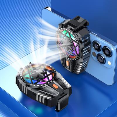 China Mobile Phone Air Cooler X112 300mAh Rechargeable RGB Gaming Fan for iPhone Samsung for sale