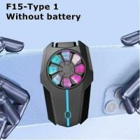 China F15 Mobile Phone Cooling Fan Radiator Air-cooled Back Clip Game Cooler 5V 83mm Universal for sale