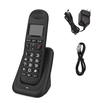 China D1003 Wireless Desk Phone with 3-Line LCD Display - 1.8/1.9GHz Frequency, 10Hrs Talk Time for Office & Hotel Use for sale