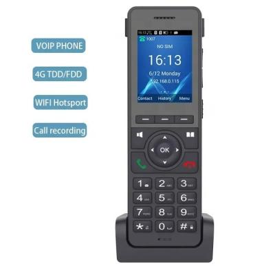 China Hindetel 4G LTE WiFi Cordless SIP VoIP Phone with 2.4-inch Display and 3-Way Conference Calling for sale