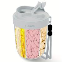 China Portable Pill Organizer with Food Contact Approval - 1 Piece Polyethylene Container in Black, Beige, Pink Colors for sale