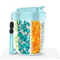 China Food-Safe PE Portable Pill Organizer in Black, Beige, Pink Colors with RN2878121 ID - 1 Piece Medication Management Solution for sale