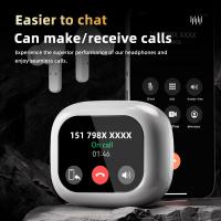 China WT-7 Bluetooth 5.4 Wireless In-Ear Earbuds with 2.01 Touch Screen ANC ENC Noise Cancelling for sale