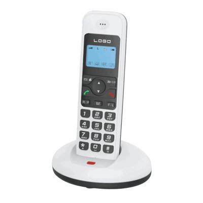 China D1006 Wireless Landline Telephone with 3-Line LCD Display, Supports 5 Handsets and Hands-Free Calling for Office Hotel Use for sale