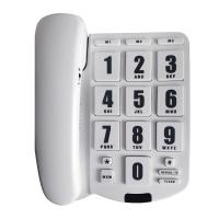 China PK3000 Big Button Landline Phone with Amplified Sound and Memory Dial - 380g ABS Construction for Seniors for sale
