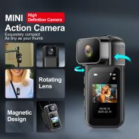 China 2.7K WiFi Mini Body Camera with 170° Rotating Lens - 65×28×25mm Sports Action Cam for Cycling and Outdoor Recording for sale