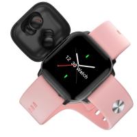 China 2 In 1 Smart Watch with Bluetooth Headset Heart Rate Blood Pressure Monitor IP67 Waterproof 7-10 Days Standby for sale