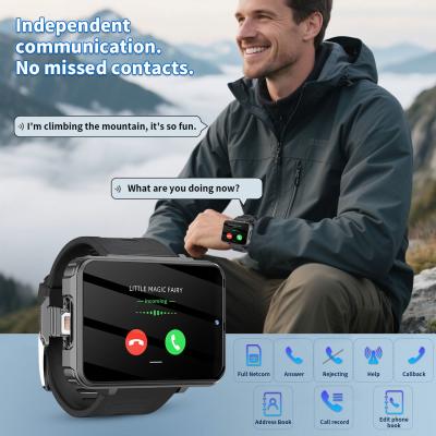 China 2.4 Inch AMOLED Smart Watch 4G SIM Card Dual Camera 1500mAh Battery GPS Tracker Android 10.7 for sale